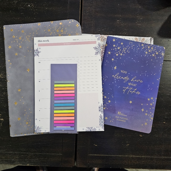Erin Condren | Office | Erin Condren Starry Sky Leather Folio And ...